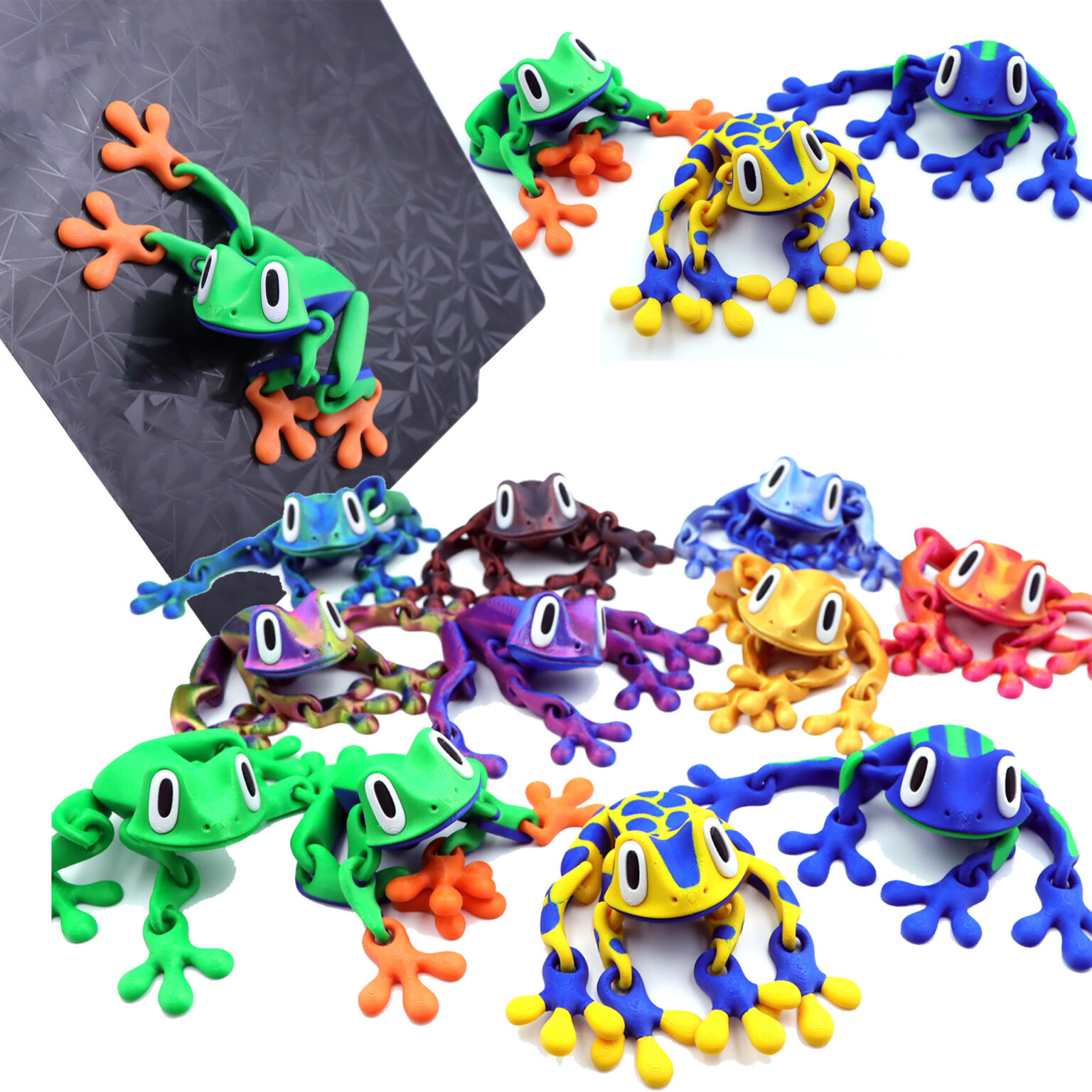Jumping Frog Toy – Spring Loaded & Wind-Up Mechanical Frog Toy for Kids ...
